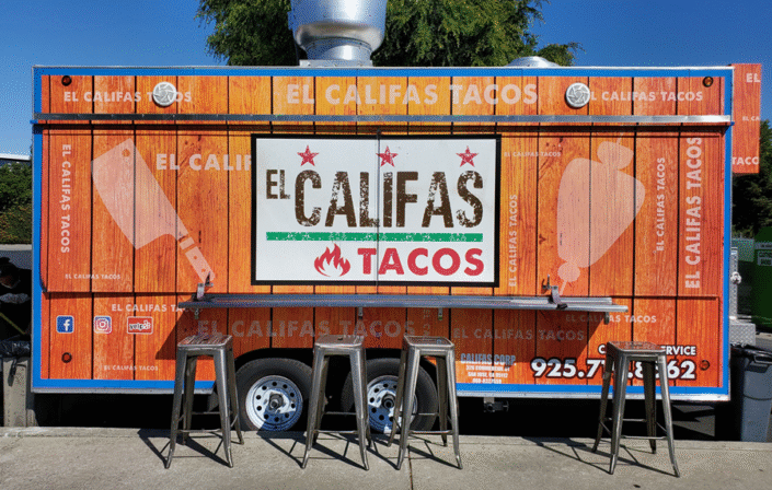 Califas Tacos Food Truck Trailer Graphics Vinyl Wrap - AV Custom Wraps